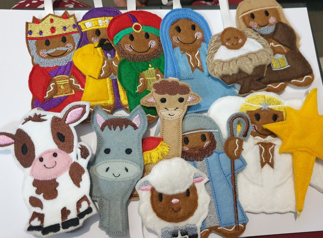 Gingerbread Nativity Set: Felt Christmas Ornaments - Etsy