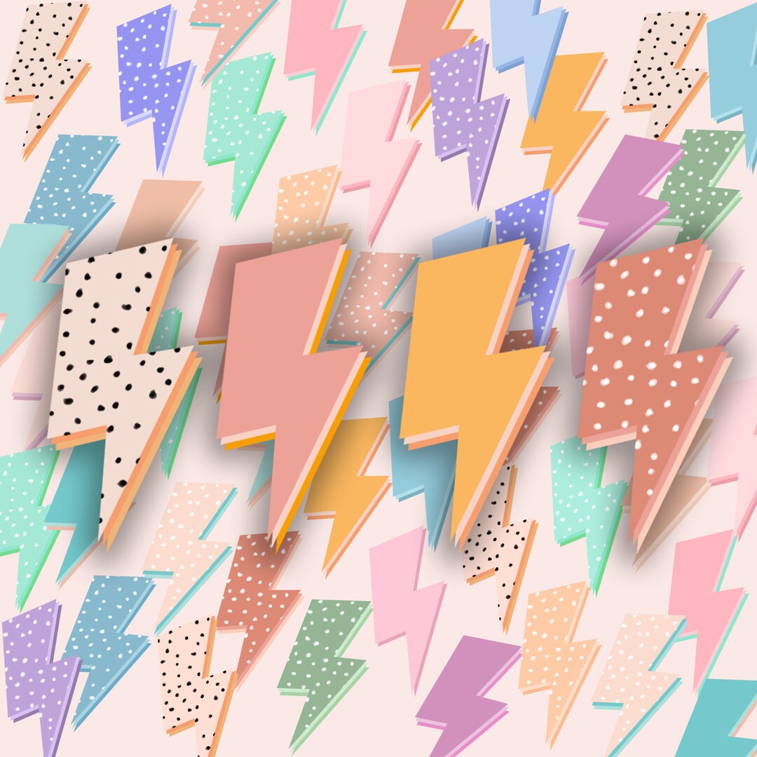 Lightning Bolt Sticker Pack - Etsy