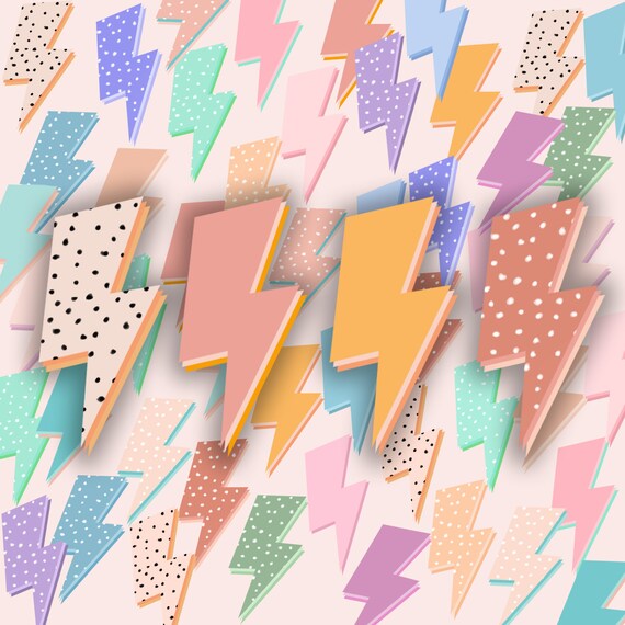 Lightning Bolt Sticker Pack | Etsy