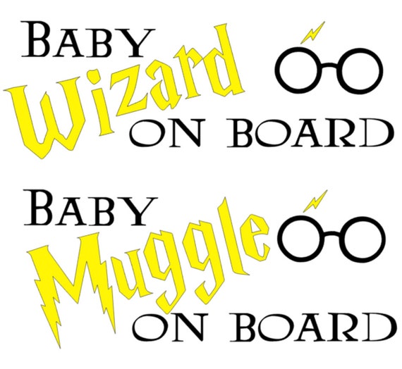 Baby Wizard On Board Vinyl Decal Custom Unique Car Sticker | Etsy