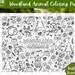 Woodland Animal Coloring Page Printable Coloring Book Coloring Pages ...