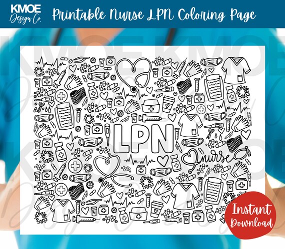 Nurse Week Coloring Page Nurse Life: Nurse Coloring Book For Exhausted