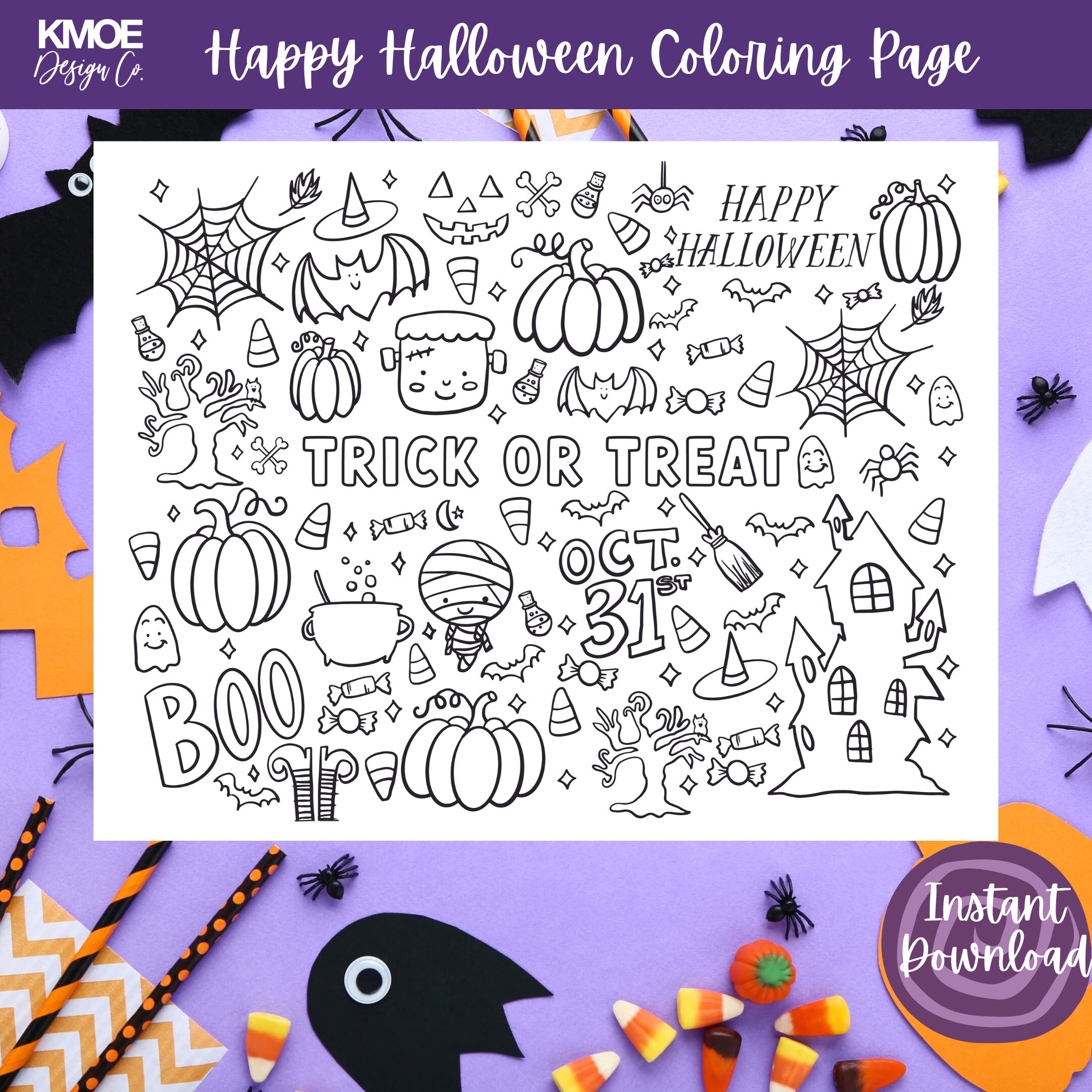 Happy Halloween Coloring