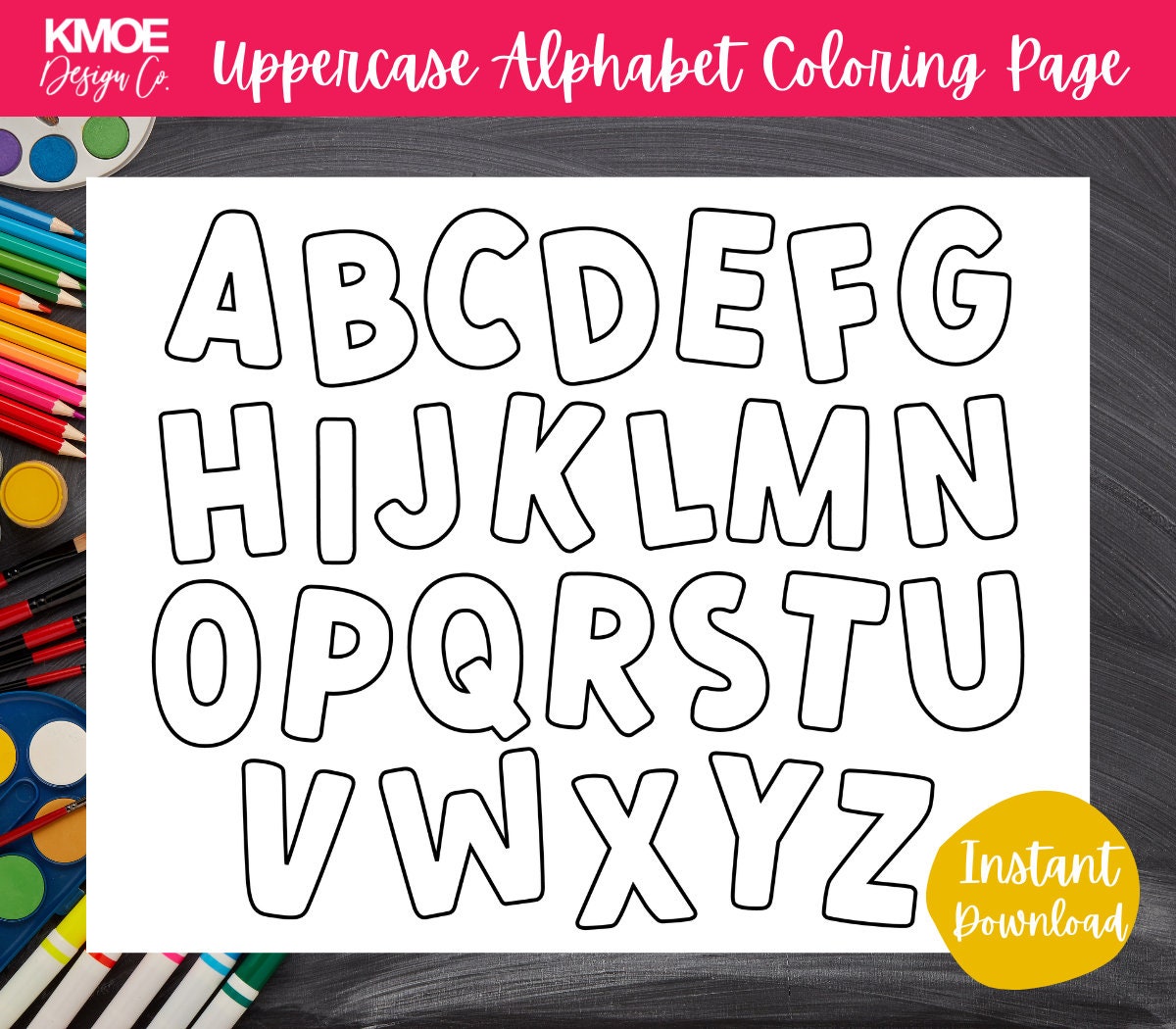 Lowercase Alphabet Coloring Page