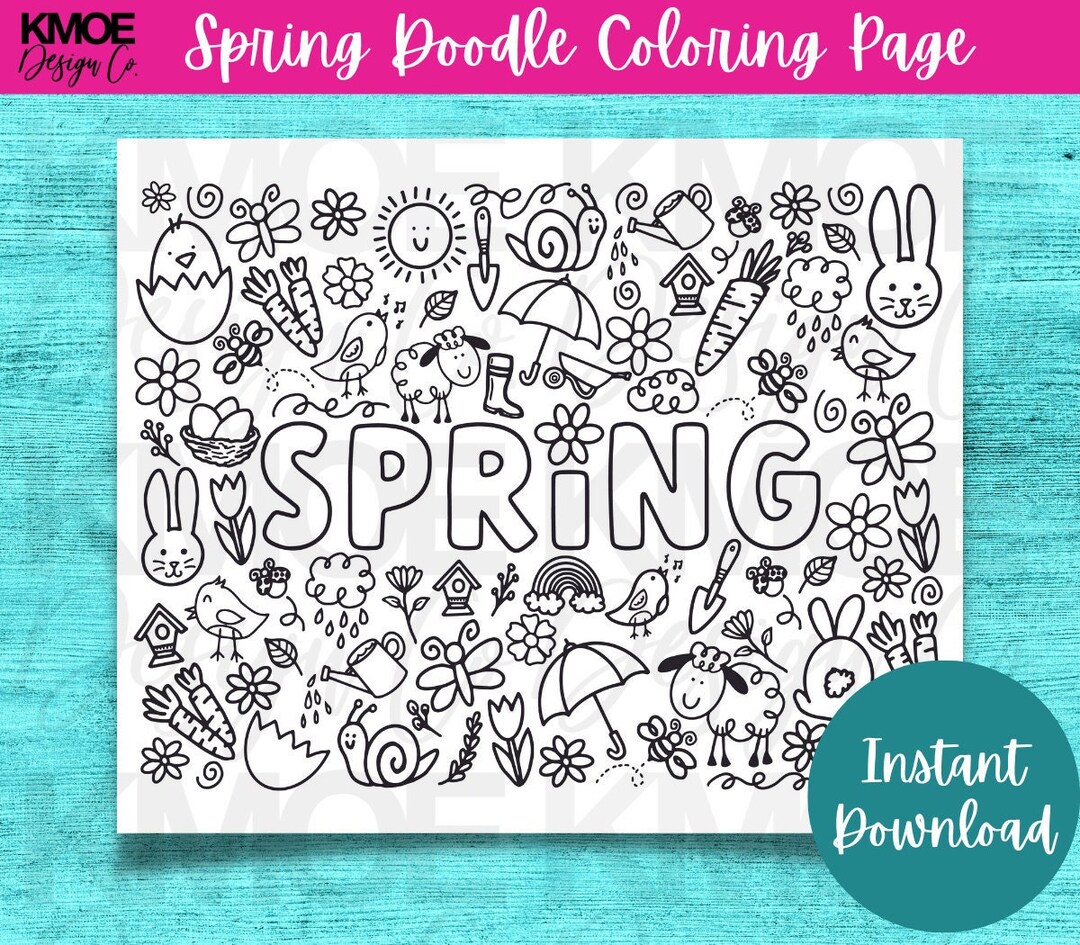 Dibujos para colorear Primavera páginas para colorear para niños ...