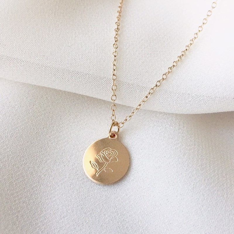 Rose Necklace - Etsy