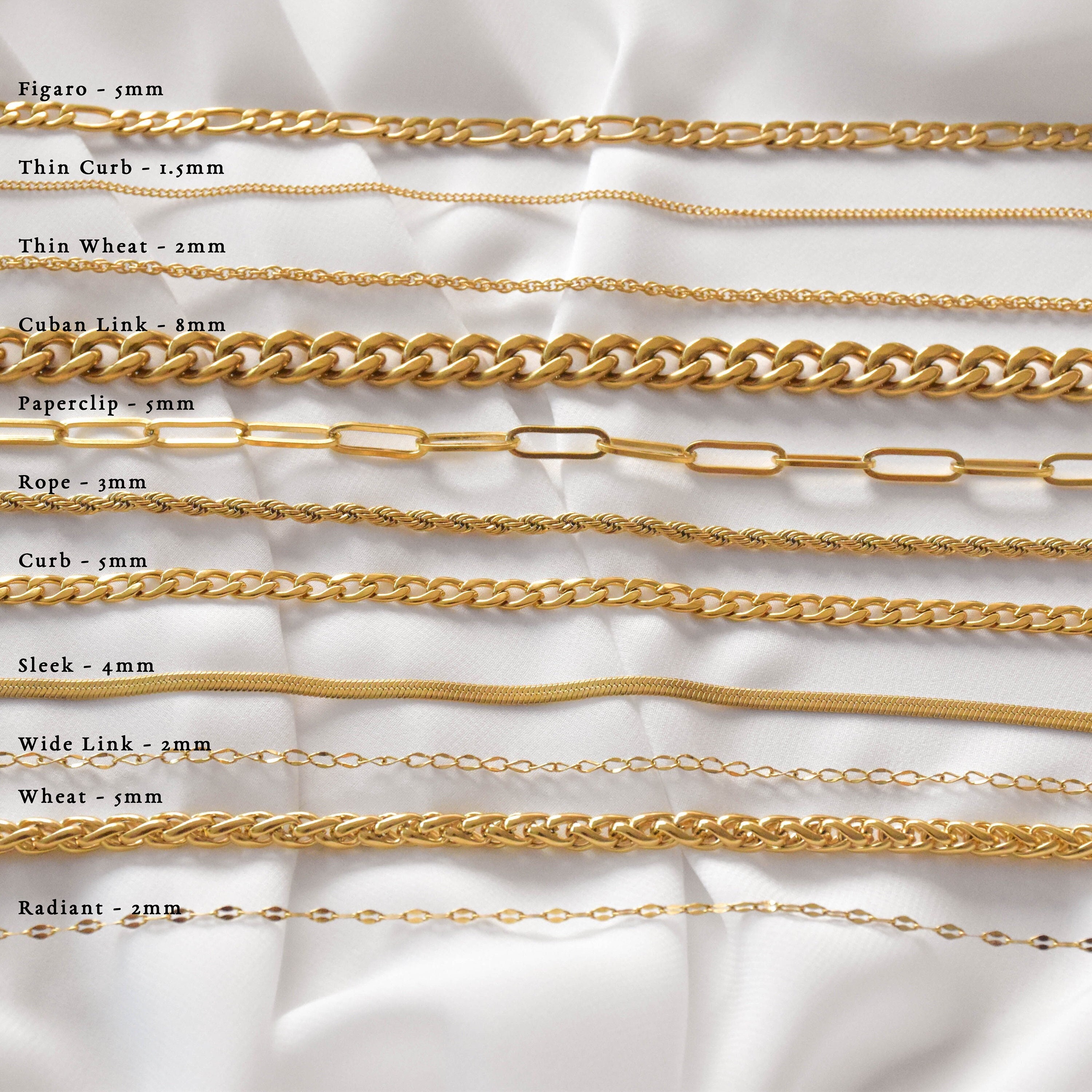 Custom Chain Necklace Necklaces Rope Chain Curb Chain - Etsy