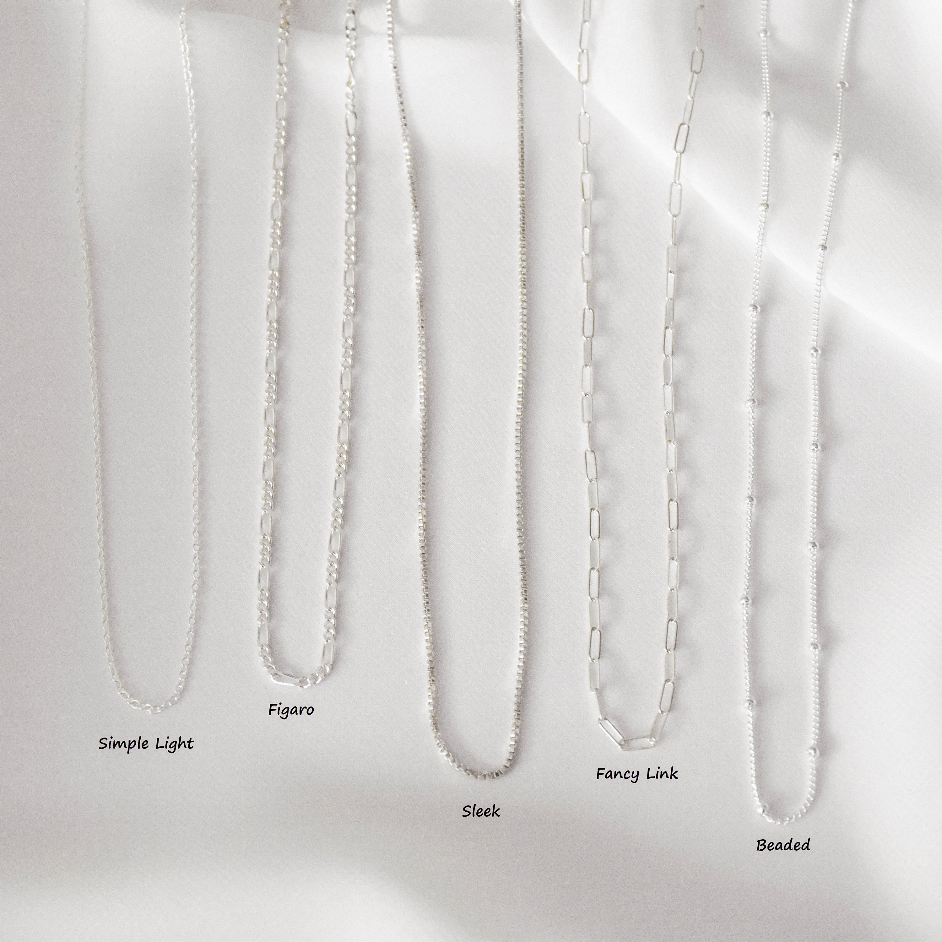 Silver Single Chain Necklace Sterling Silver Chain Silver - Etsy