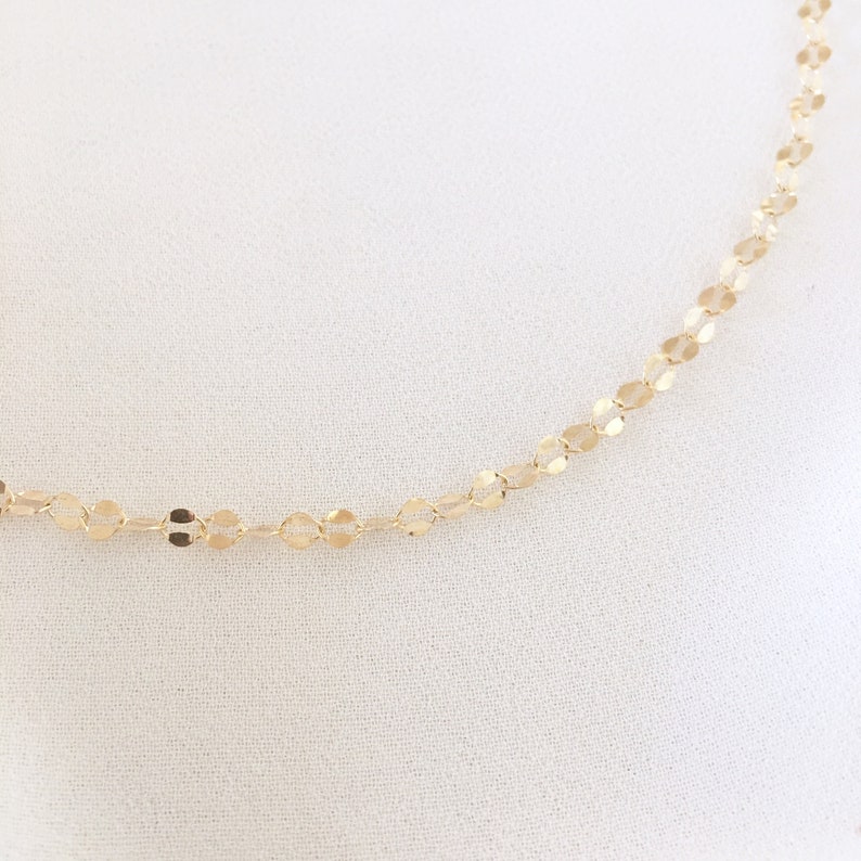 Sparkly Gold Choker - Gold Filled Choker, Dainty Chain Choker, Gold ...
