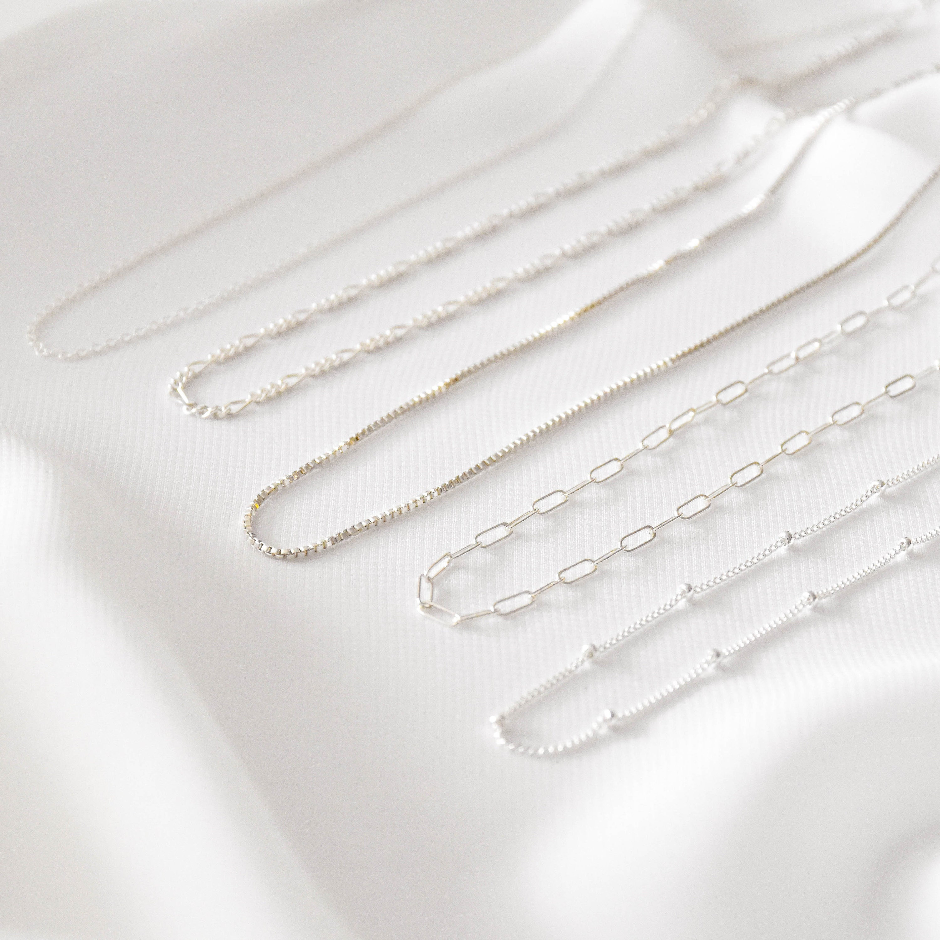 Silver Single Chain Necklace Sterling Silver Chain Silver - Etsy