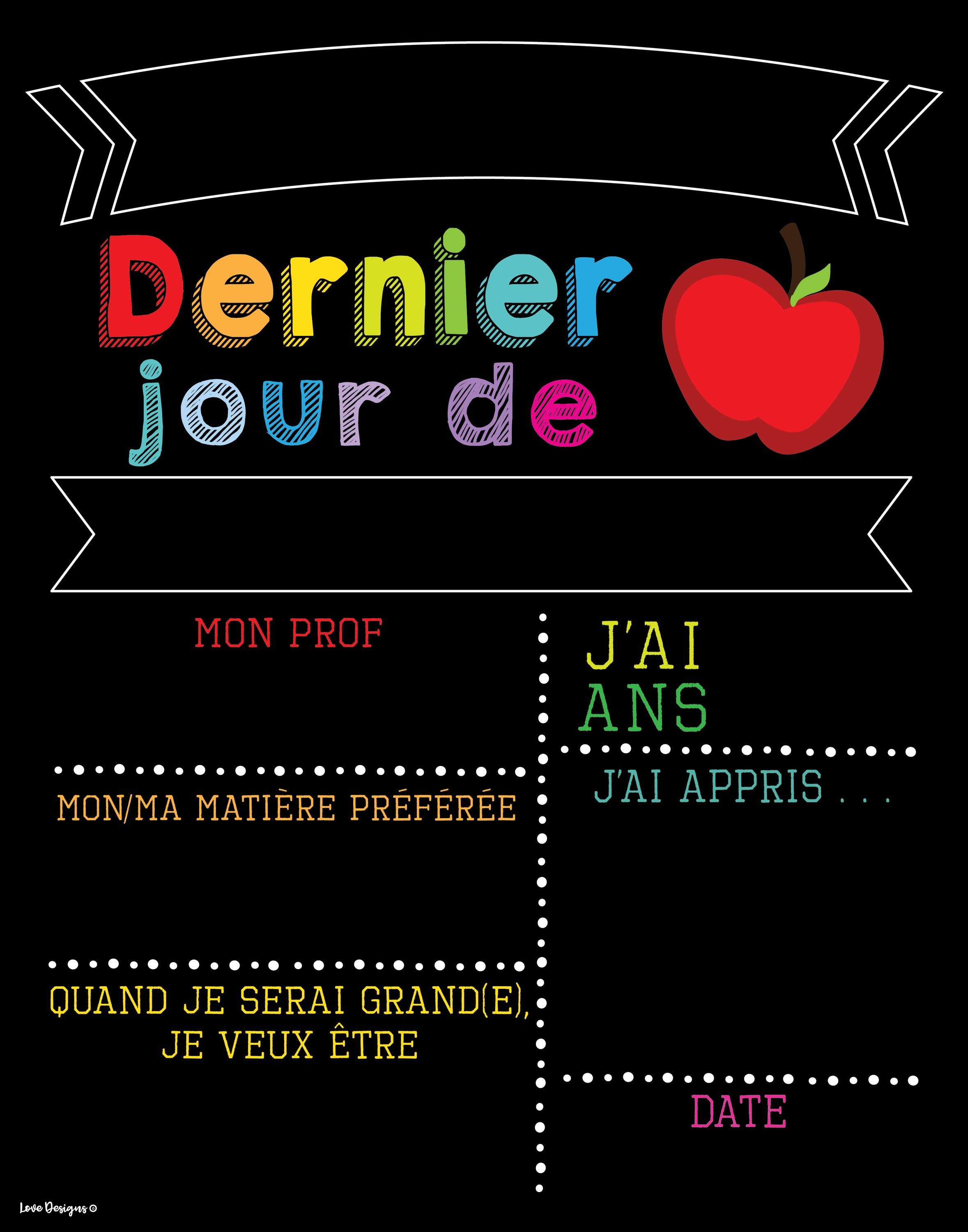 FRENCH First Day of School Sign, First Day of School Francais, Sign in ...