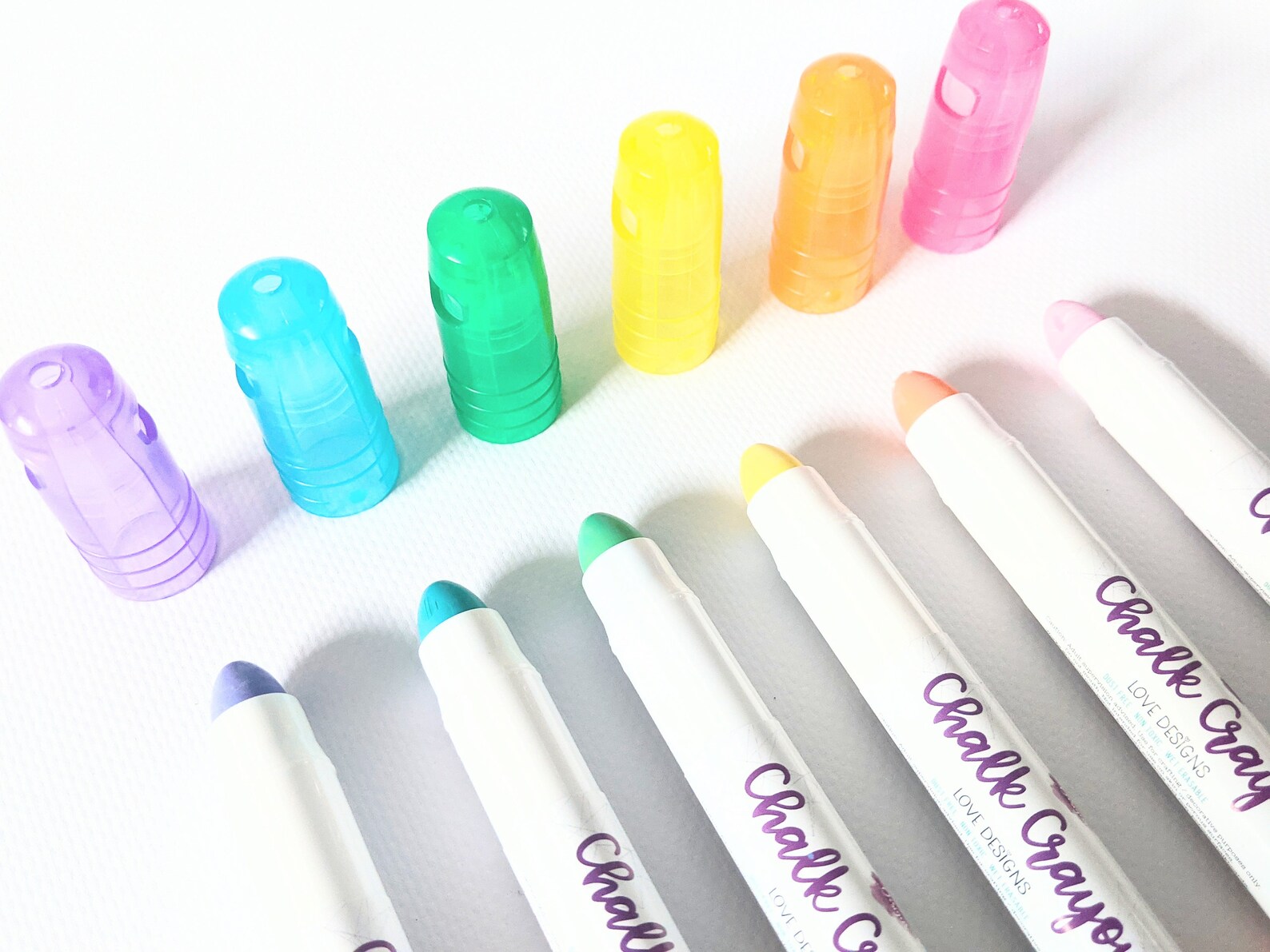 DUST-FREE Chalk Crayons - Non-toxic, Water-based Chalk Pens, Chalk ...