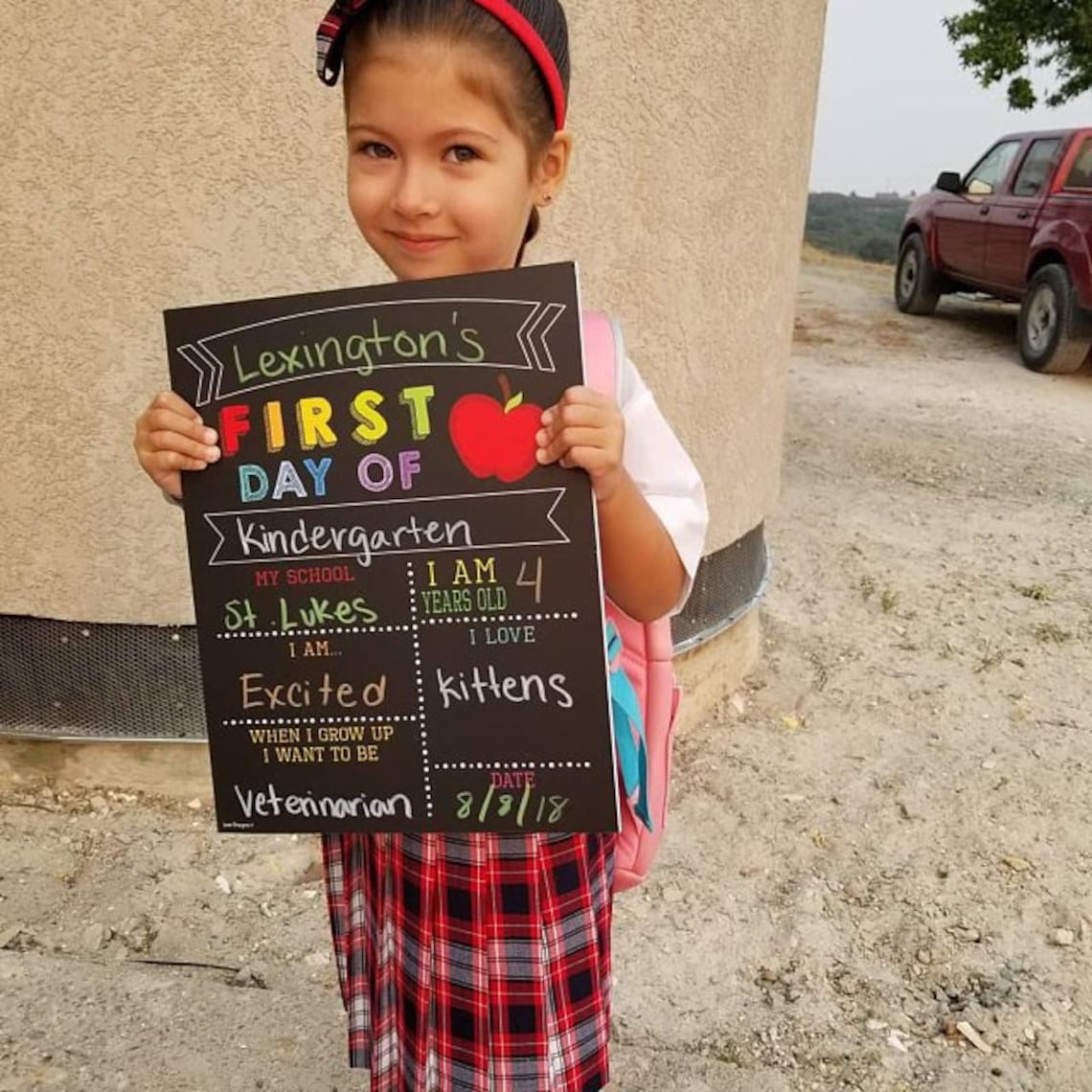 2-in-1 Reusable Back to School Sign First & Last Day of | Etsy