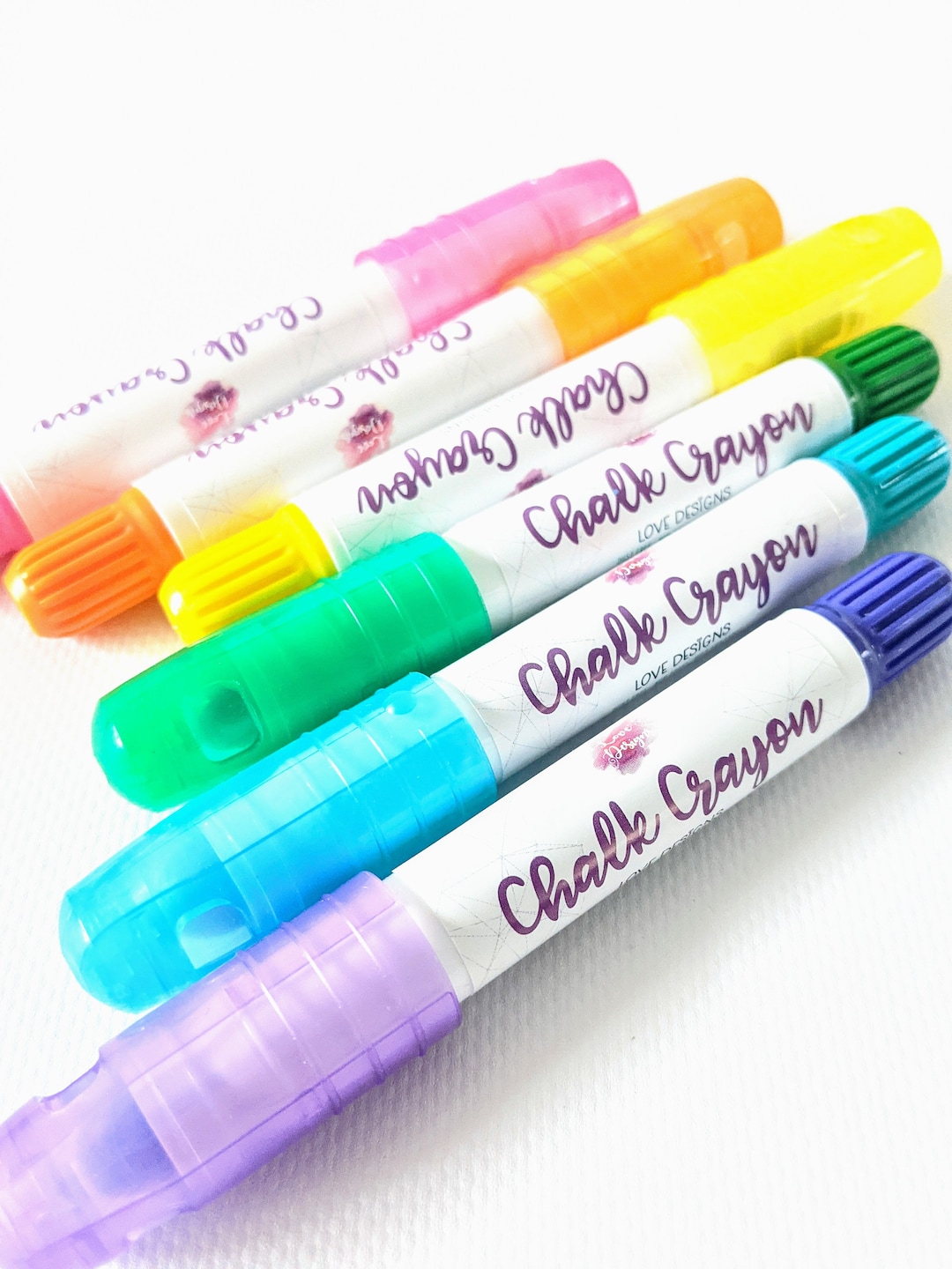 DUST-FREE Chalk Crayons - Non-toxic, Water-based Chalk Pens, Chalk ...