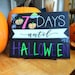 Reusable COUNTDOWN Days Until Sign Includes White Chalk Crayon Mimics ...