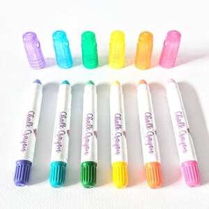 DUST-FREE Chalk Crayons - Non-toxic, Water-based Chalk Pens, Chalk ...
