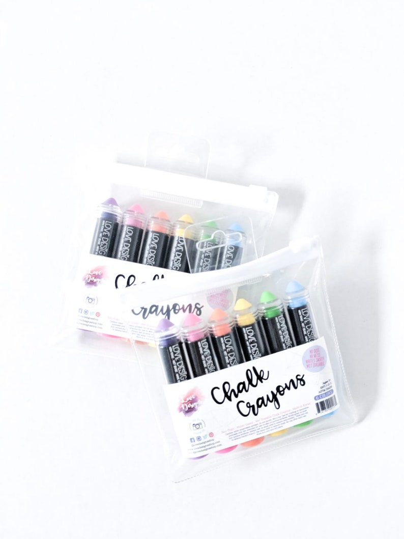 DUST-FREE Chalk Crayons Non-toxic water-based Chalk Pens | Etsy