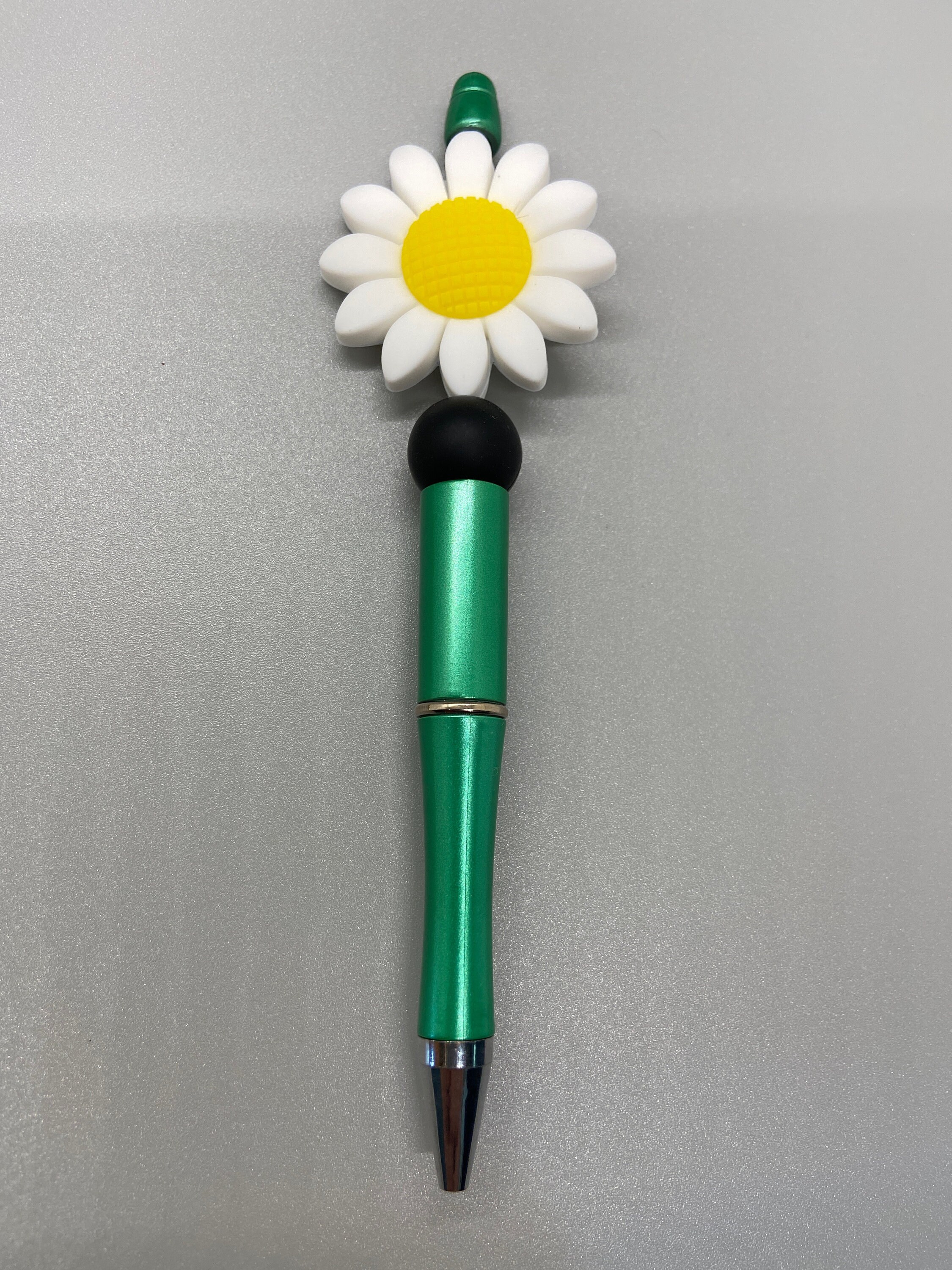 Sunflower Beaded Pen, Daisy Flower Pen, Yellow Green - Etsy