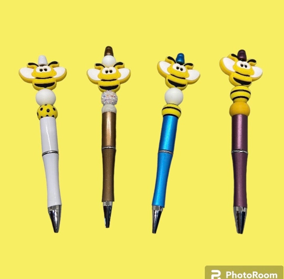 Bee Beaded Pen, Honeybee Bumblebee Focal Pens - Etsy