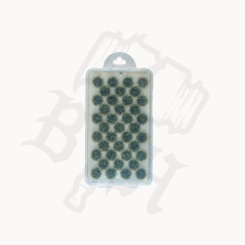 Frost Tipped Green Grass Tufts Set Model Miniature Diorama Basing ...