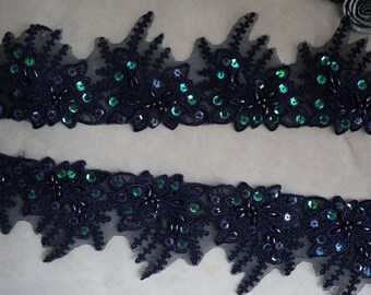 Navy Blue Lace Trim - Etsy