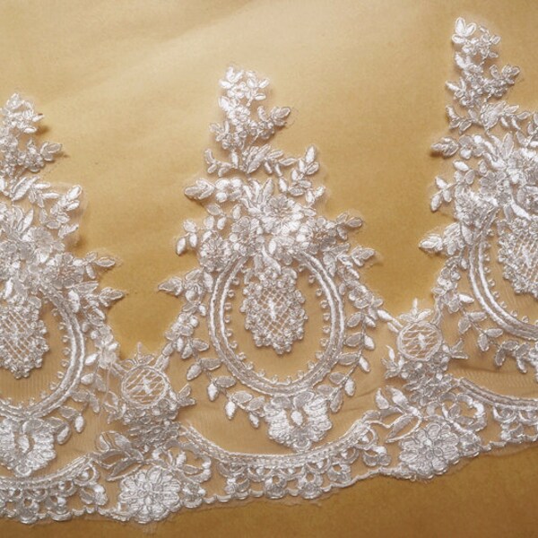 Embroidered Silver Trim - Etsy