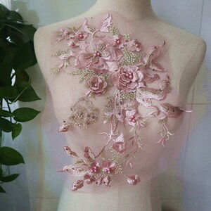 Light Blue 3D Lace Appliques Mix Colors Embroidered 3D - Etsy