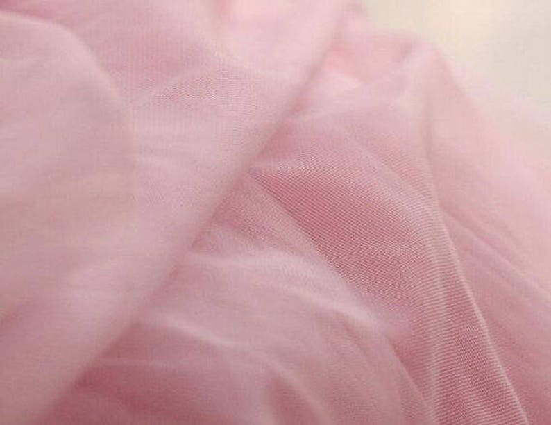 Peach Pink Netting Tulle Mesh Fabric Bridal Dress Accessories - Etsy