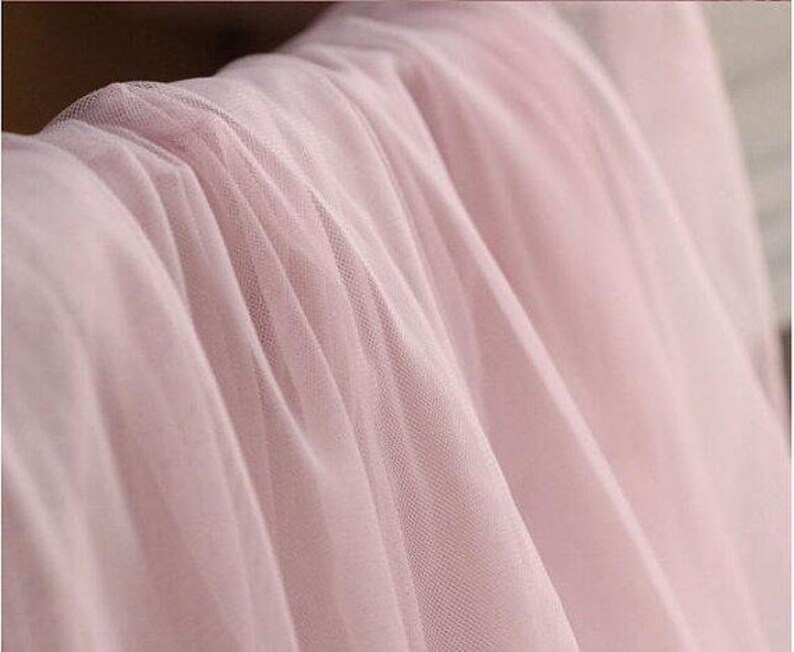 Peach Pink Netting Tulle Mesh Fabric Bridal Dress Accessories - Etsy