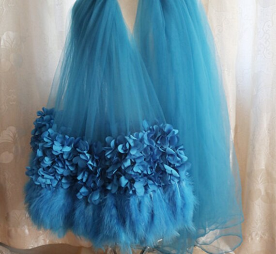 Blue 3D Ruffle Fabric for Costume Green Pink Red Bridal Lace - Etsy