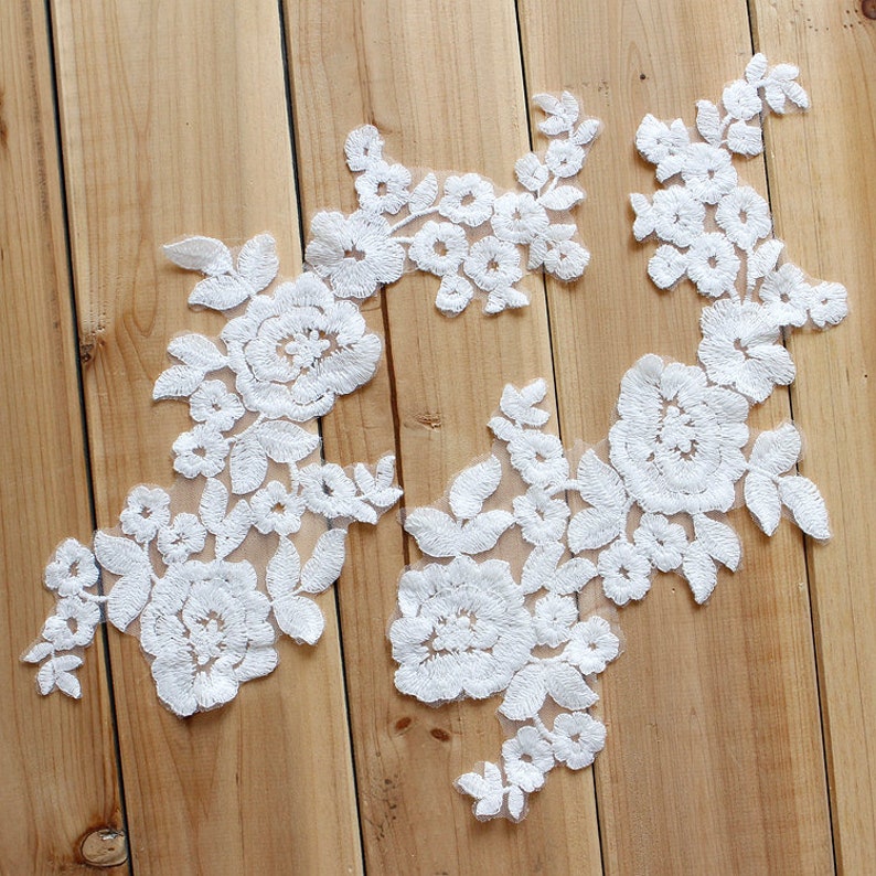 Embroidered Lace Applique Rose Styles off White Lace Applique - Etsy