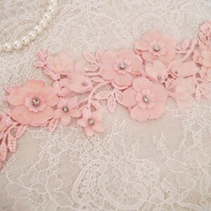 Light Blue Peach Pink Ivory Purple Multi Colors 3D Lace | Etsy