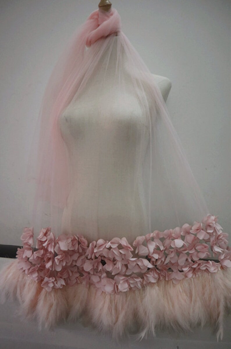 Blue 3D Ruffle Fabric for Costume Green Pink Red Bridal Lace - Etsy