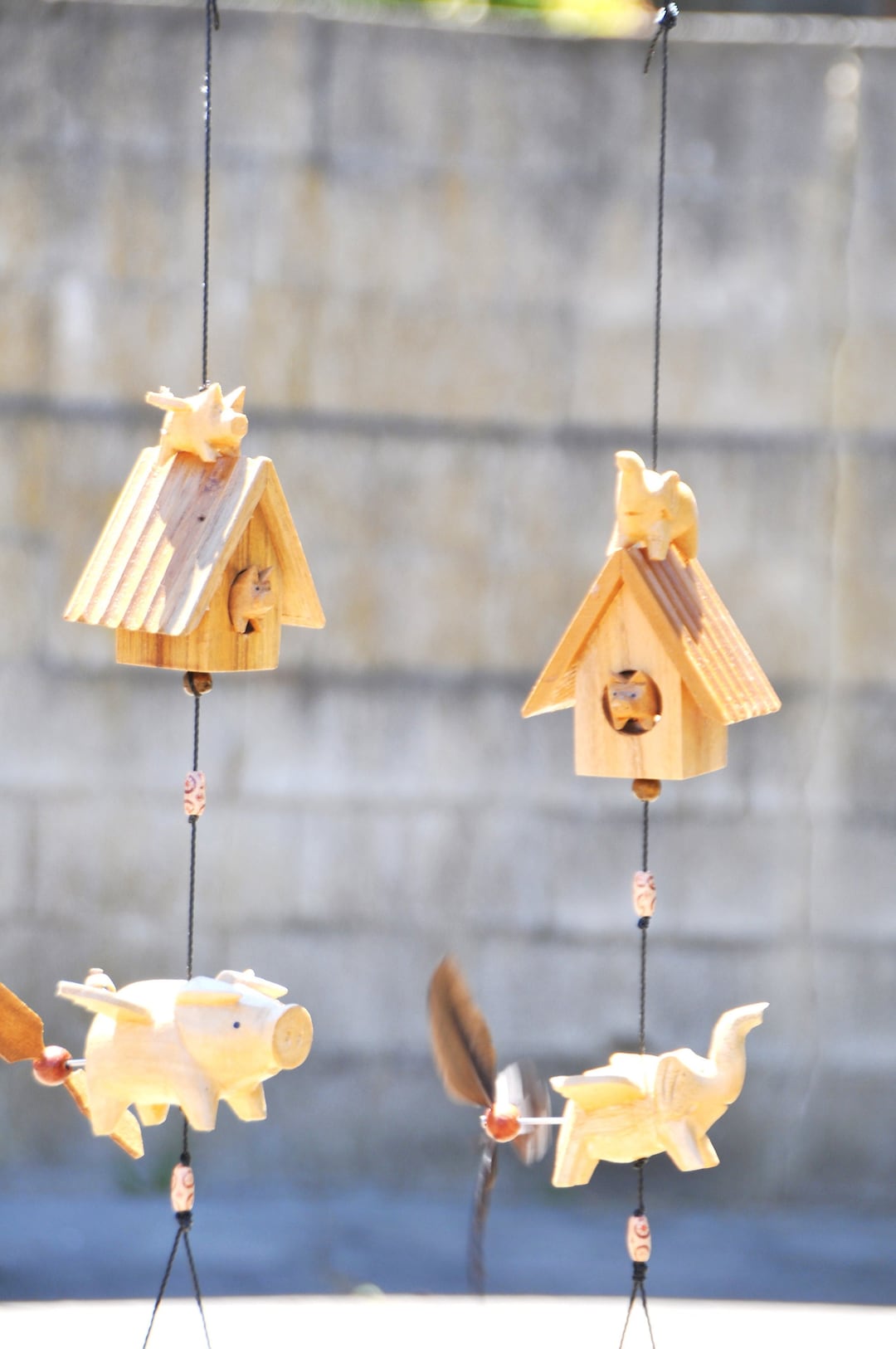 Flying Pig Elephant Hanging Planter, Outdoor or Indoor Mobile ...