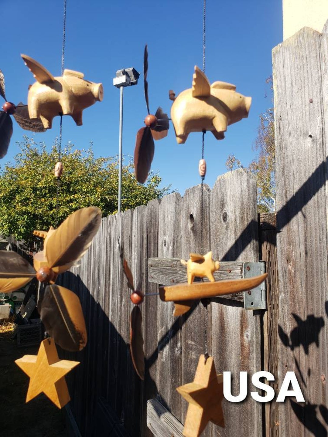 Flying Pig Surfboard ,changeable Feather Spinner. UV/ Weatherproof ...