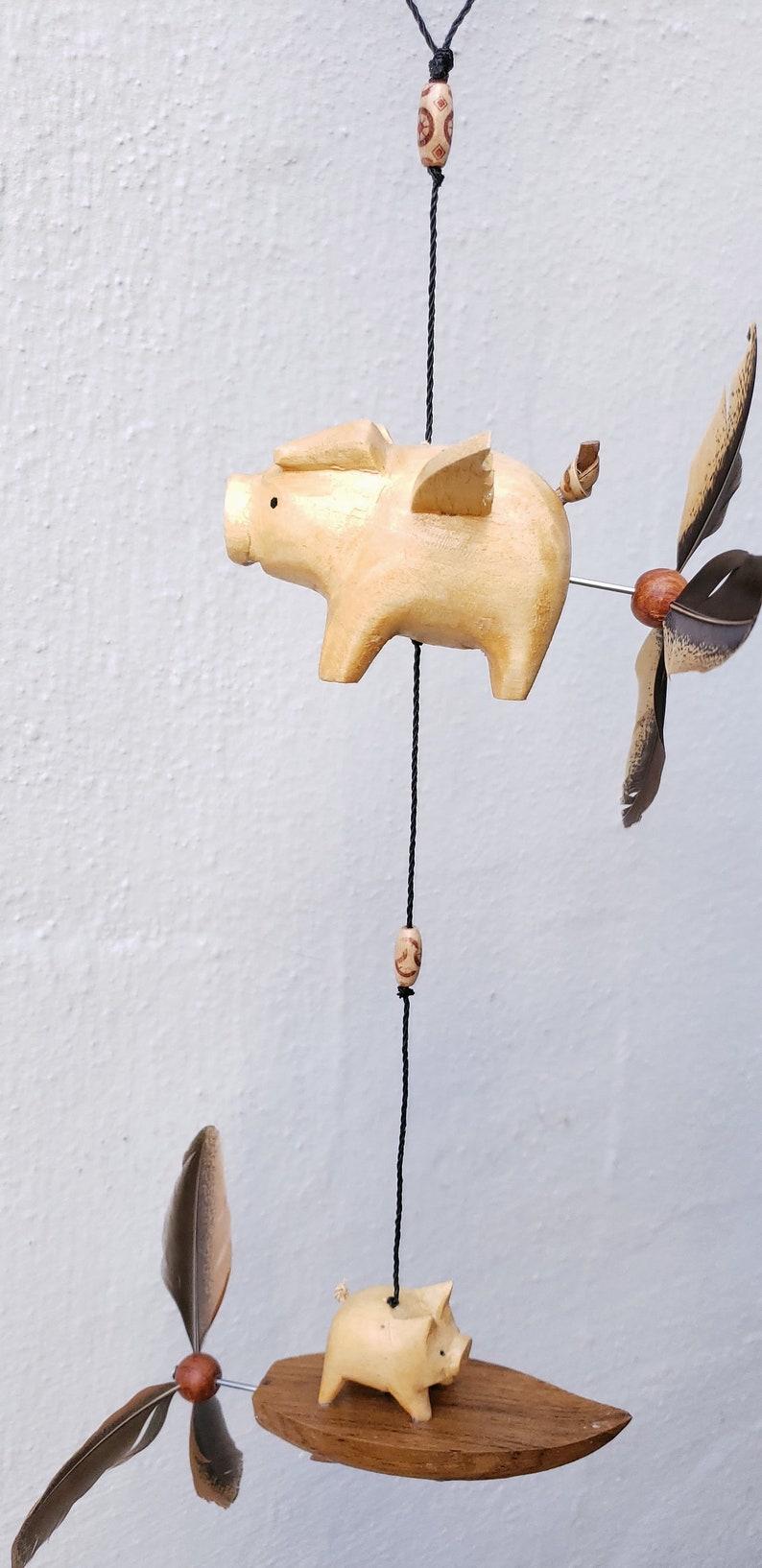 Wind Spinners Flying Pig Outdoor or Indoor Mobile removable - Etsy