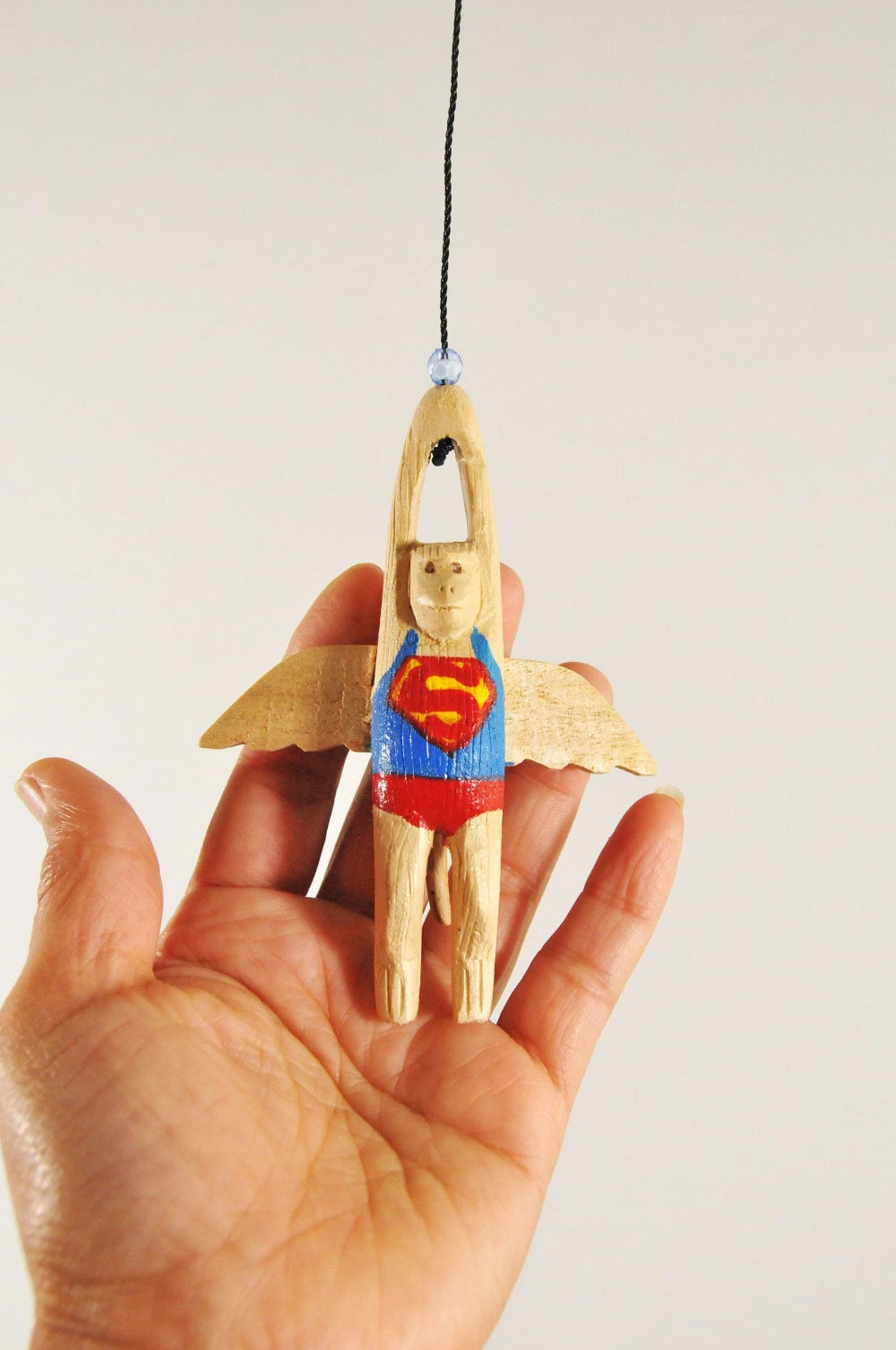 Flying Supper Monkey Christmas Ornament, Handmade Christmas Decoration ...