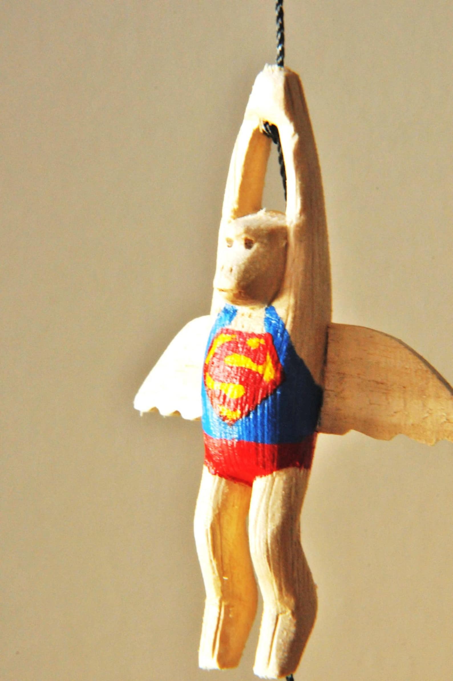 Flying Supper Monkey Christmas Ornament, Handmade Christmas Decoration ...