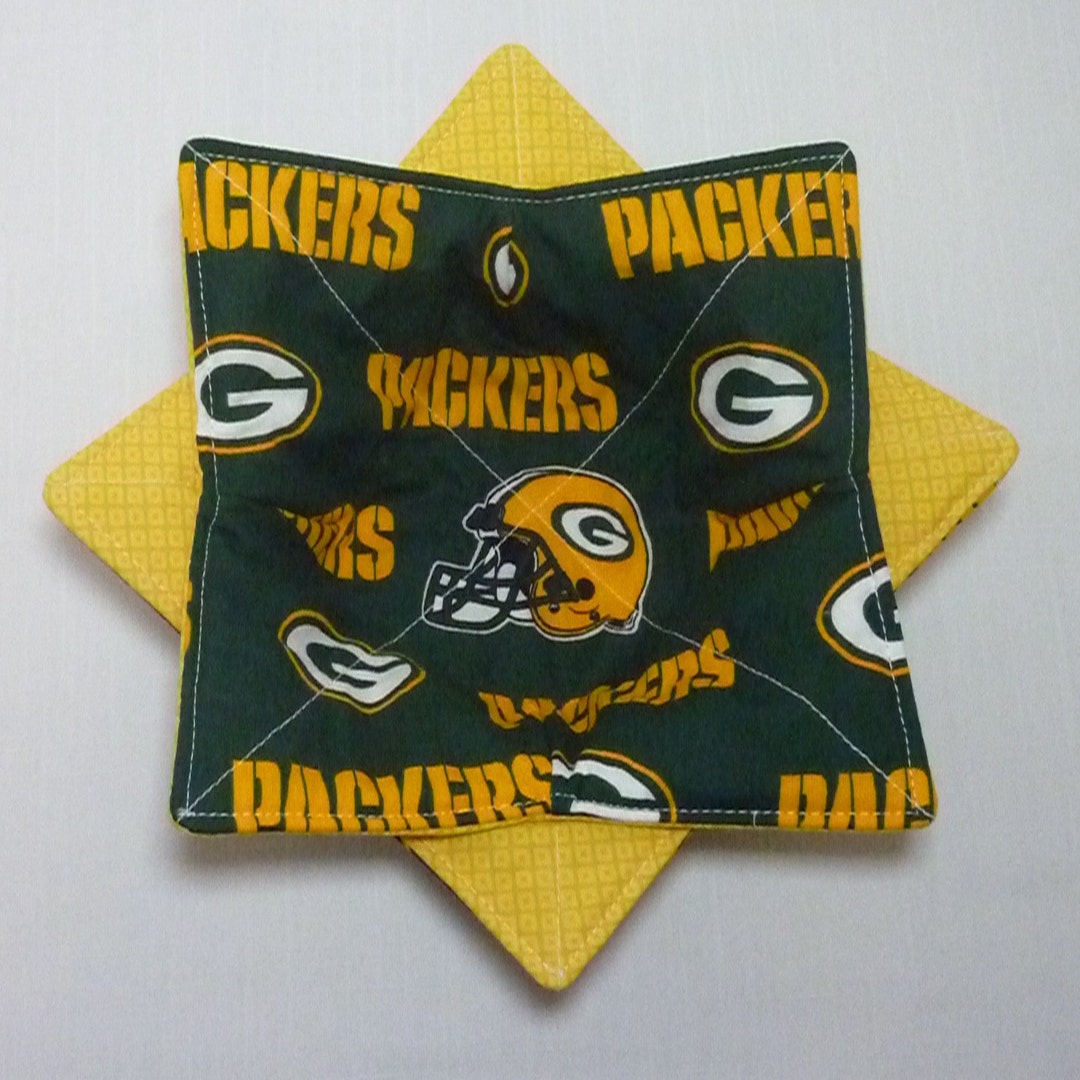 Green Bay Packers Football NFL Fabric Microwavable Bowl Cozies ...