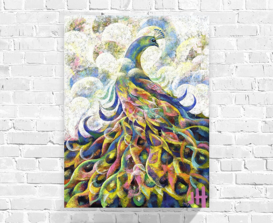 Seer Anointing - Peacock Painting, - Etsy