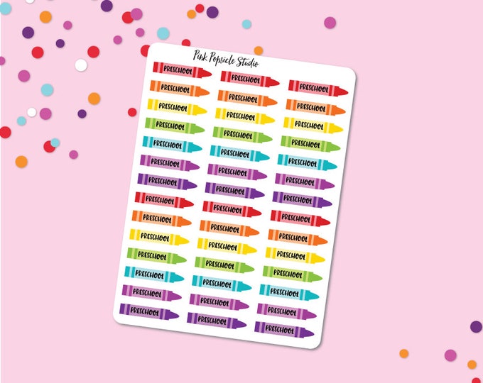 Preschool, Planner Stickers - Etsy