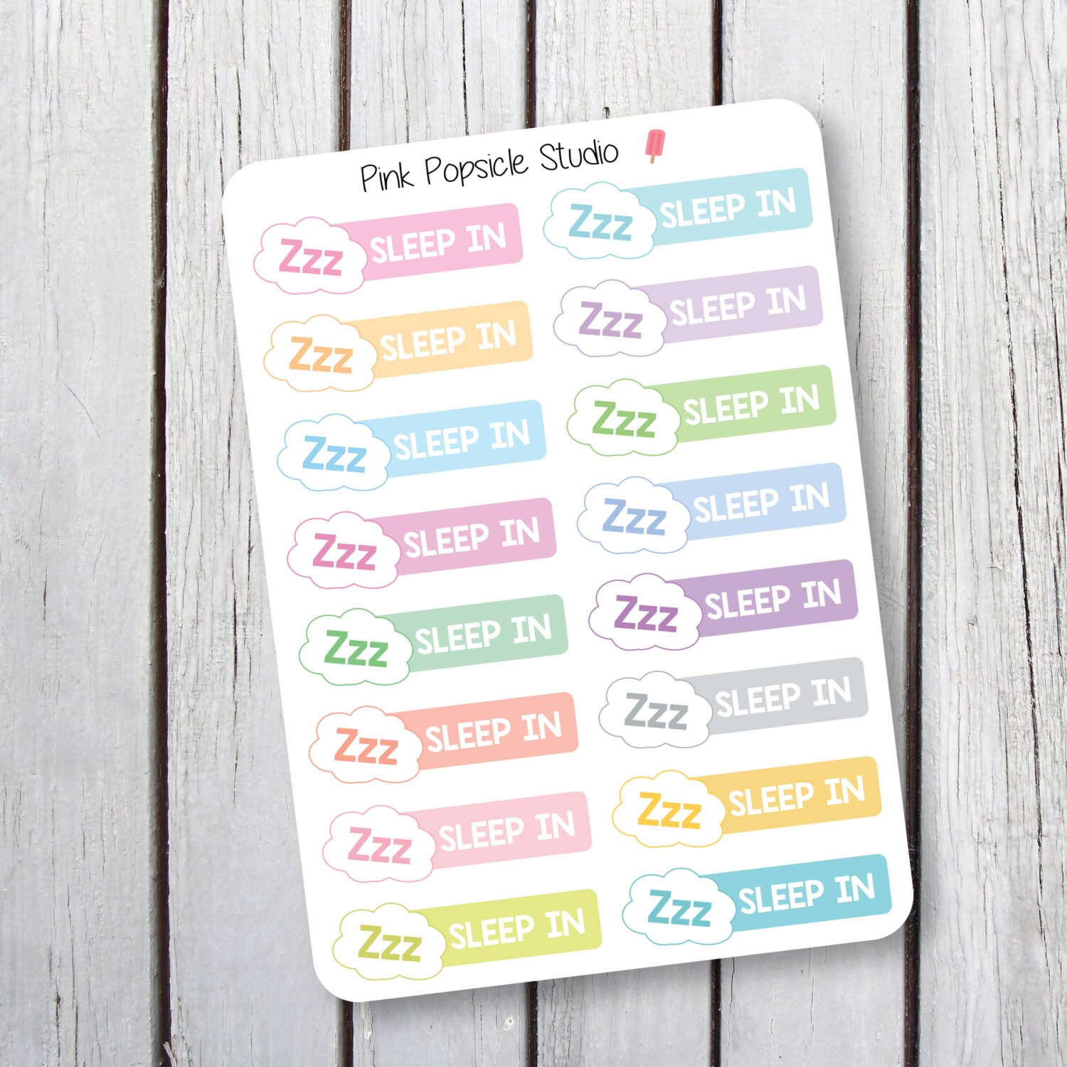 Paper Stickers Stickers, Labels & Tags Pillow D109 Nap Time Sleep ...