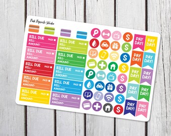 Financial Stickers - Etsy