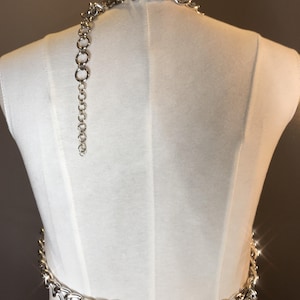 Crystal & Chain Bralette Top, Burning Man Festival Jewel Halter Top ...