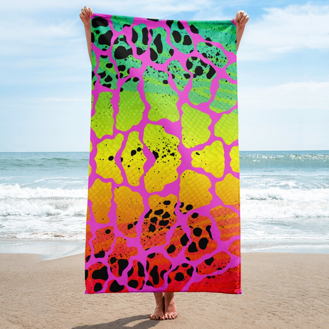 Lady Gaga Chromatica Dart Frog Exotic Animal Print Beach Bath Towel ...