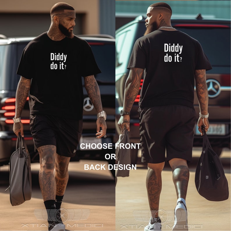 Diddy Do It or Diddy Done It Funny Graphic T-shirt - Etsy