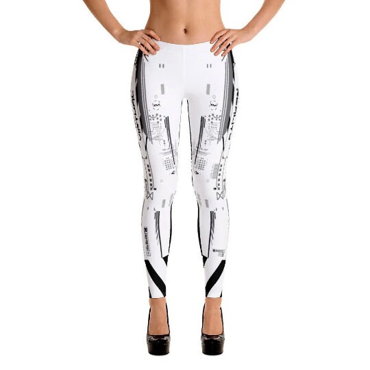Burning Man Festival Leggings, Robot Armor Leggings, Scifi Leggings ...