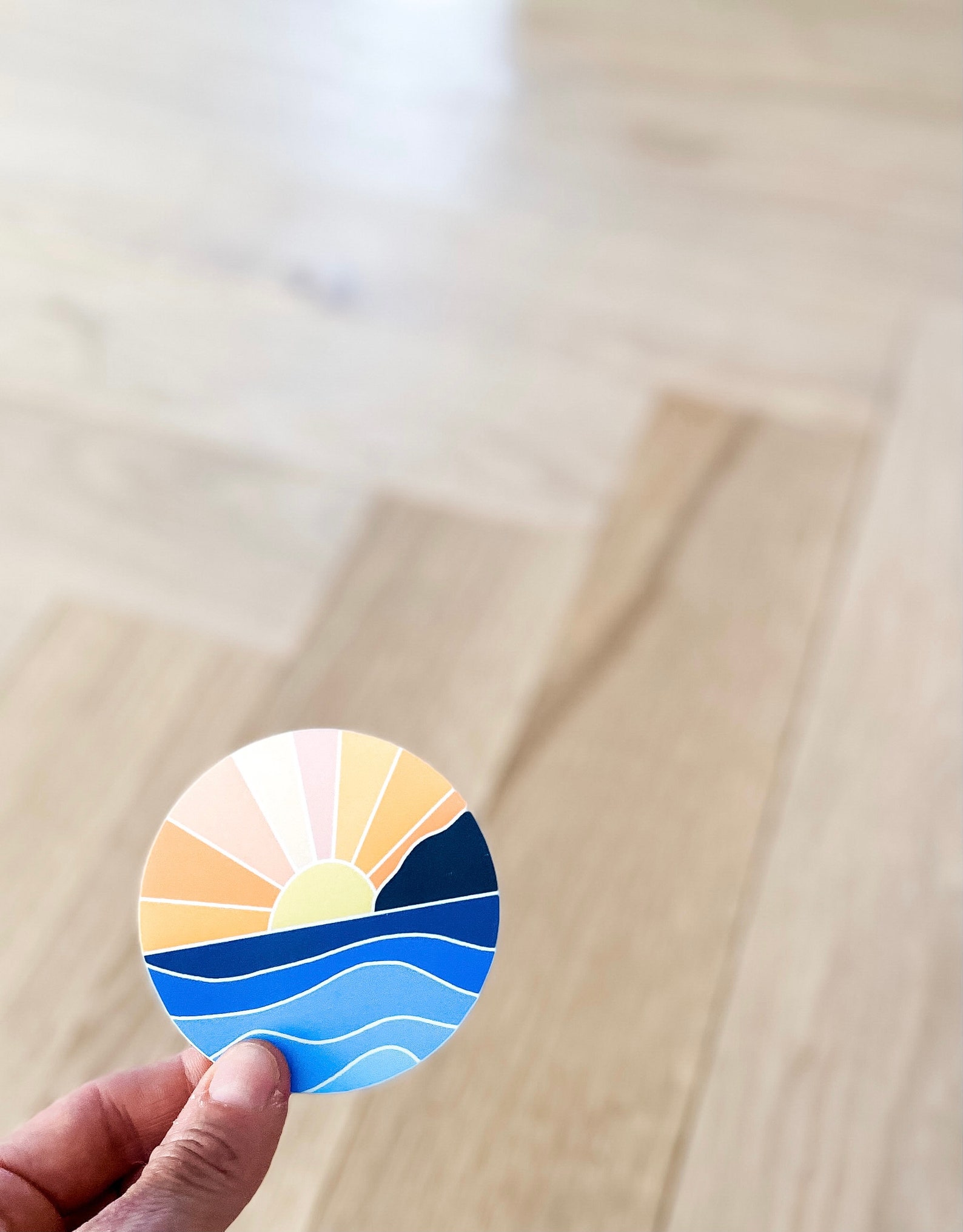 Beach Sunrise Sticker | Etsy