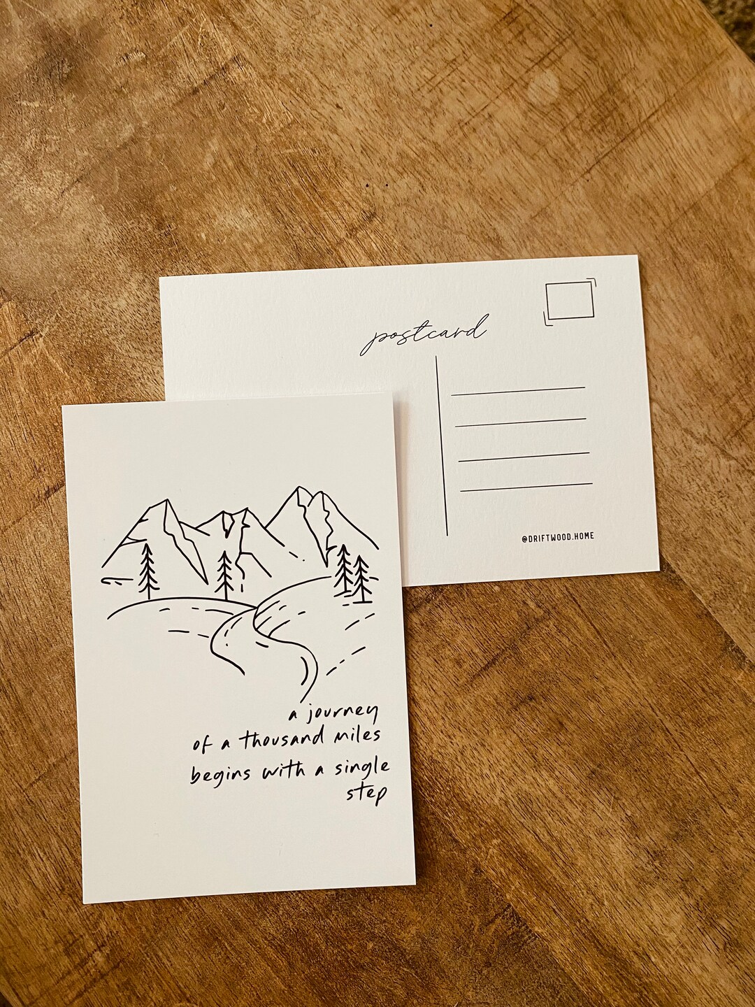Mountain Postcard A Journey of a Thousand Miles Begins With a Single ...