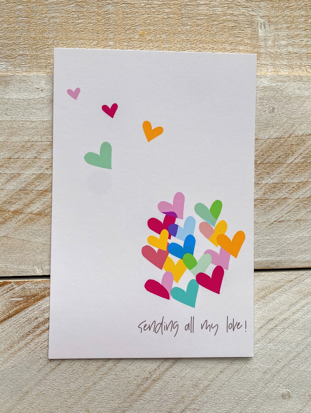 Sending All My Love POSTCARD - Etsy
